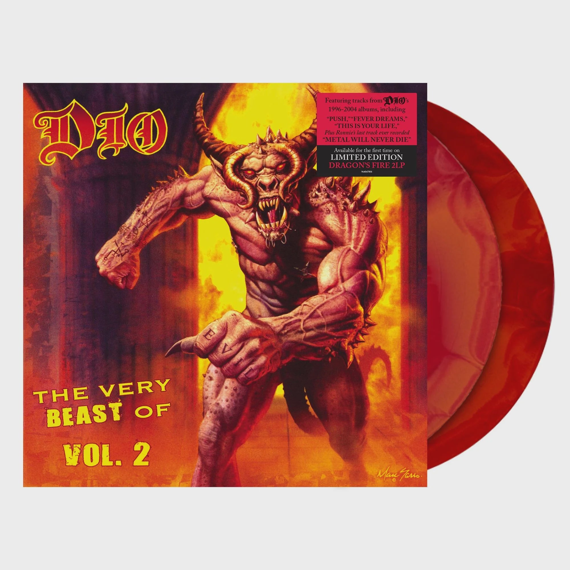 Dio - The Very Beast Of Dio Vol. 2 Dragon Fire Splatter Vinyl 2LP ...