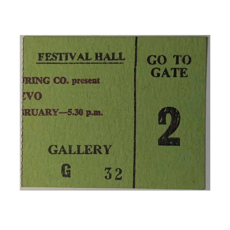 DEVO - The New Traditionalists Tour 1982 Original Vintage Concert Tick ...