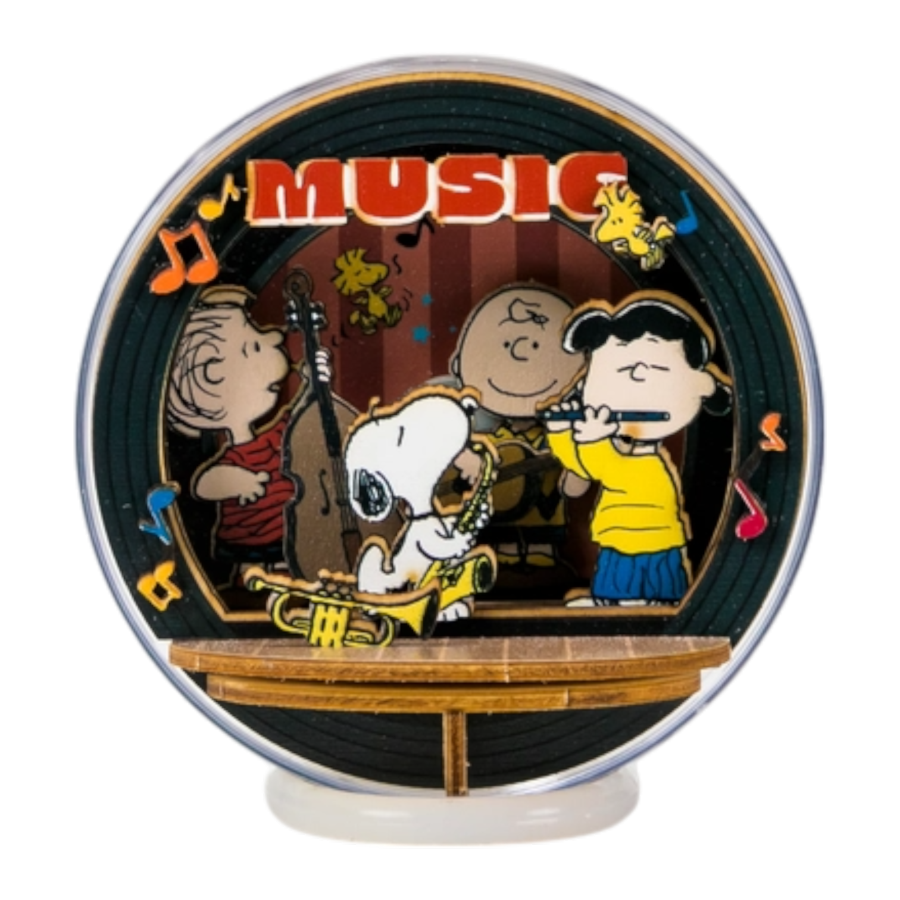 Peanuts - Snoopy Night Of Music Wooden Theater (27 Pcs) – Rockaway Records