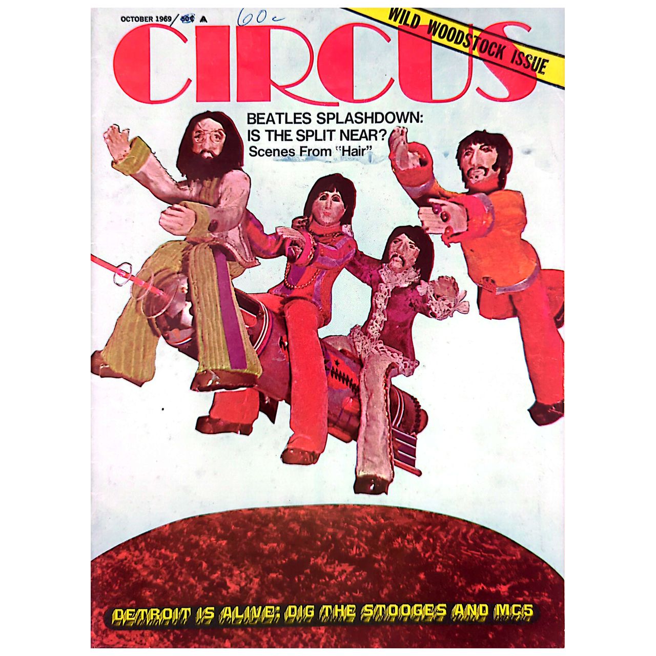 Beatles - Circus Oct 1969 Woodstock Magazine – Rockaway Records