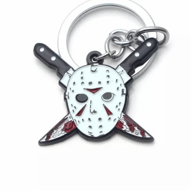 Friday the 13th - Jason Mask Metal Keyring – Rockaway Records